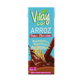 VILAY 200 ml bebida vegetal arroz sabor chocolate